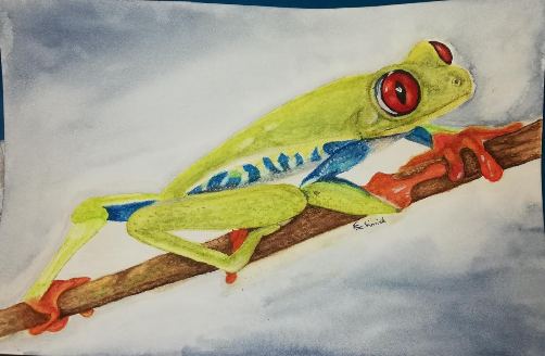 How to paint tree frogs in watercolor, easy video tutorial - The Devon ...